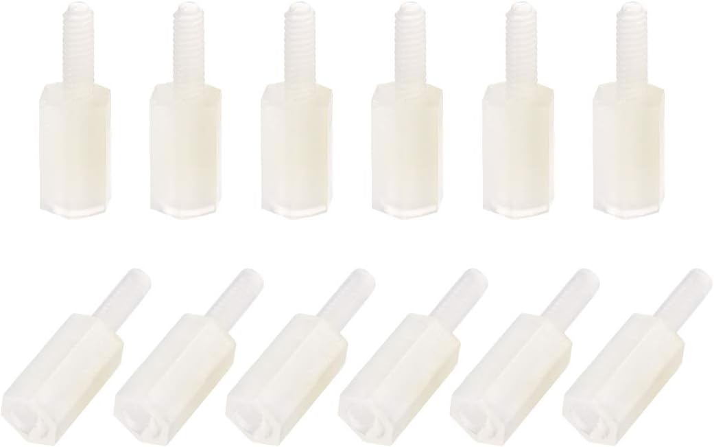 Amazon.com: uxcell M2x6mm+6mm Male-Female Hex Nylon PCB Motherboard Spacer Standoff for FPV ...