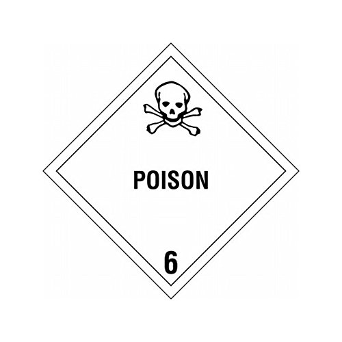 Amazon.com: Box Packaging "Poison - 6" Labels, 4" x 4" 500 Per Roll, 1 ...