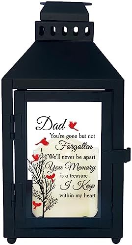 Amazon.com: Dad Memorial Lantern, Cardinal Lantern Dad Memorial Gifts ...