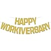 Amazon.com: Happy Workiversary Banner, Work Anniversary Decorations ...