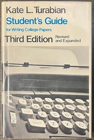 Amazon.com: Student's Guide for Writing College Papers: 9780226816227 ...