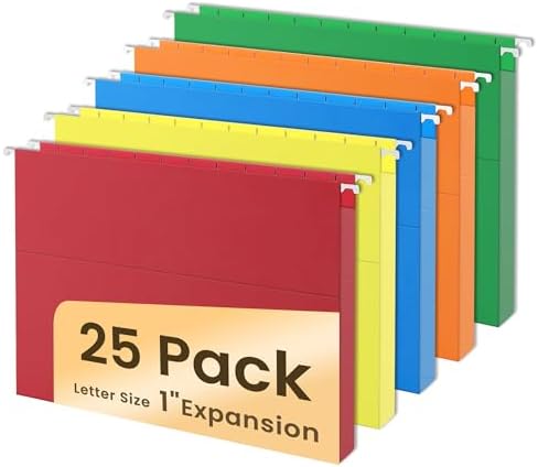 Amazon.com : Staples Poly Expanding Hanging File Pockets, Letter ...