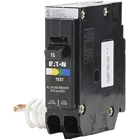 Eaton Corporation BRCAF120 Single Pole Type Br 1 Combo Arc Fault ...