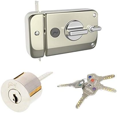 Godrej Rim Lock| Ultra XL+| 2C Deadbolt | for Left & Right Handed Doors ...