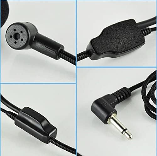 HUACAM Head Mounted Microphone, 3.5mm Wired Headworn Mic, Set of 2 Mini ...