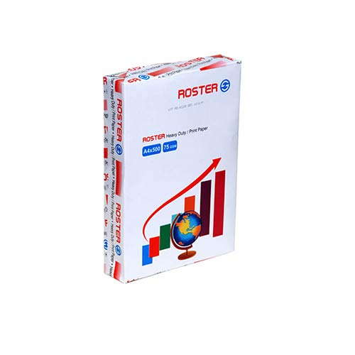 Roster Print Paper A4x500 (75 GSM) : Amazon.in: Office Products