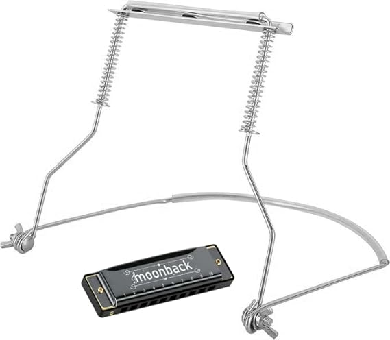 Amazon.com: Harmonica Holder Set - 10 Hole Diatonic Blues Harmonica in ...