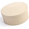 Amazon.com: Pack of 6 Paper Mache Round Boxes - Blank Premade Papier ...