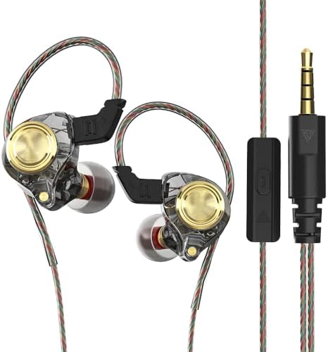 Amazon.com: DUCK DANCE Wired Earbuds with Mic – Heavy Bass Zero Latency ...