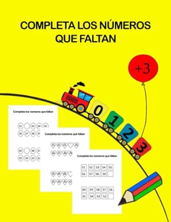 Amazon.com: COMPLETA LOS NÚMEROS QUE FALTAN: PARA NIÑOS +3 AÑOS ...