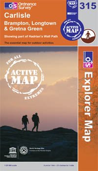 Carlisle OS Explorer Map Active 315: Amazon.co.uk: 9780319464571: Books