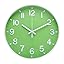 Amazon.com: bakbrand Wall Clock 12 Inch Olive Green Modern Simple ...