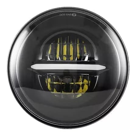 110W Round LED Operating Voltage 12V-80V, Minus/Boss Headlight Bullet ...