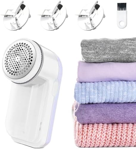 Electric Fabric Shaver, Lint Remover with 3 Replaceable Blades, Fabric ...