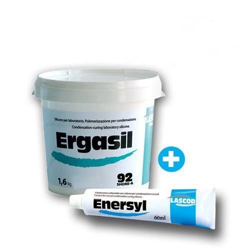 Ergasil Dental Lab Putty 1.6KG Container & one 60ML Catalyst Paste ...