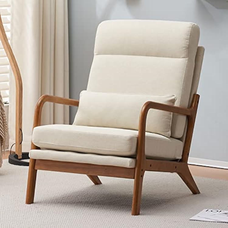Accent Chair Mid-Century Modern Chair with Pillow Philippines | Ubuy