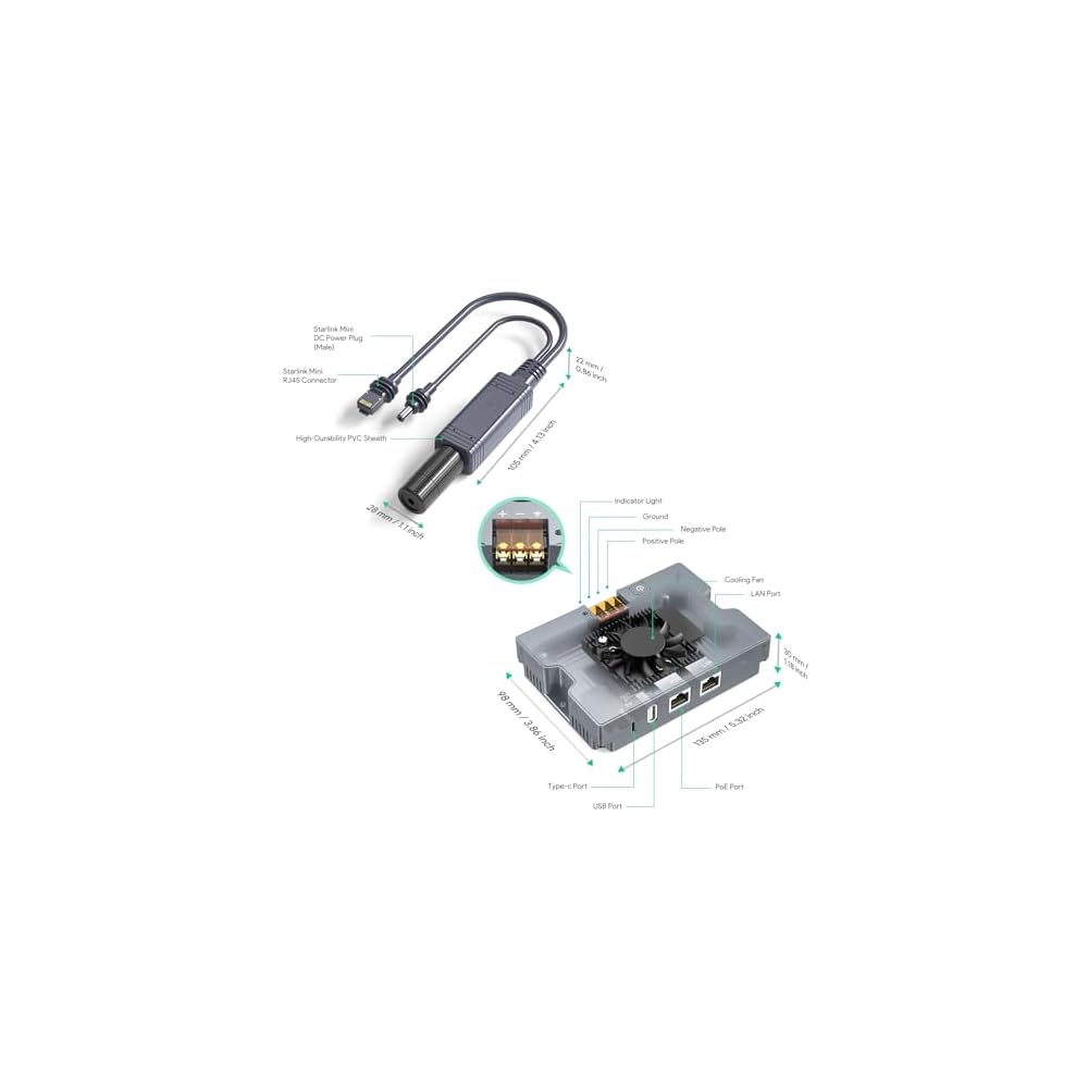 EDUP 350W Starlink Mini PoE Injector Splitter Kit Sri Lanka | Ubuy