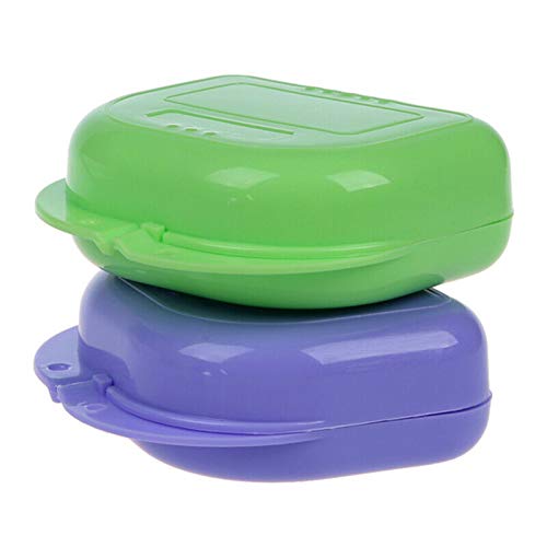 SJT® 2 x Dental Box Denture Cup Containers Canister Denture Orthopedic ...