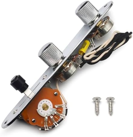 Amazon.com: Musiclily Loaded Tele Control Plate Pre-Wired 3-Way Control ...