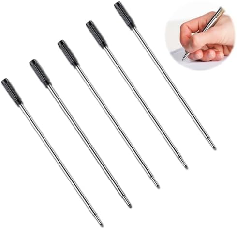 INBOLM 5 Pcs Pen Refills, Cross Pen Refill, Replaceable Ballpoint Pen ...
