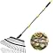 Amazon.com : Coopvivi Rake Heavy Duty 6FT Long Garden Rake , 18.5 Inch ...