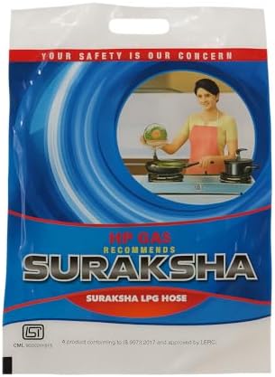 SURAKSHA HP Safe Quality ISO Certified LPG Hose Flexible Rubber Gas ...