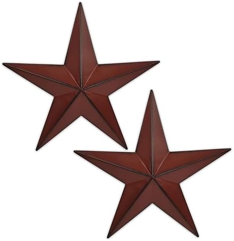 Amazon.com: JoyEvy 15.5” Black Barn Star Wall Decor,Metal Stars for ...