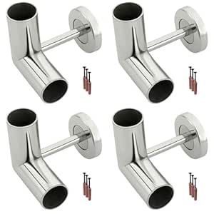 JKC Light Weight L Corner Curtain Bracket - Silver, Ideal for Curtain ...