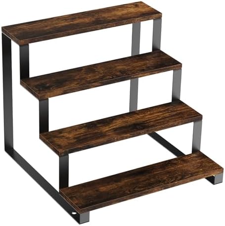 Amazon.com: Wooden Display Riser Stand, 4 Tier Display Risers Cabinet ...