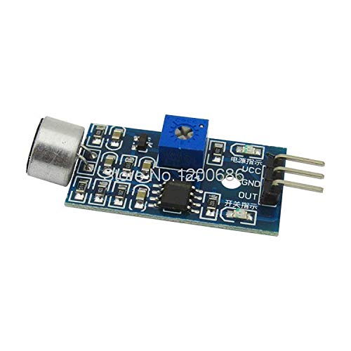 Amazon.com: Voice Control Whistle Switch Sound Sensor Module Sound Detection Module Microphone ...
