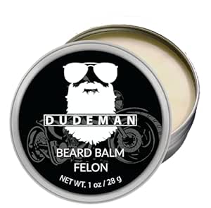 Amazon.com : DUDEMAN Felon Beard Balm, All natural beard balm, Conditioning beard balm, Leave in ...