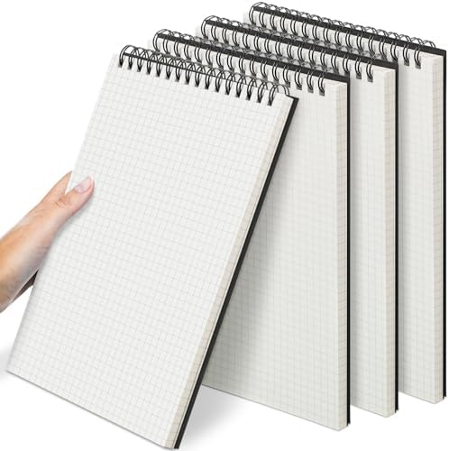 Engrowtic Graph Paper Spiral Notepad A5 Top Wirebound Notepad Grid ...
