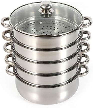 Amazon.de: 3-Lagen 28cm Steamer Dampfkocher Langlebig Dampf Kochtopf ...