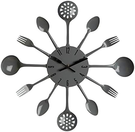 Premier Housewares Blue Wall Clock Kitchen Themed Kitchen Clocks Wall ...