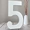 Amazon.com: AOCEAN 10 Inch White Wood Numbers Unfinished Wood Number ...