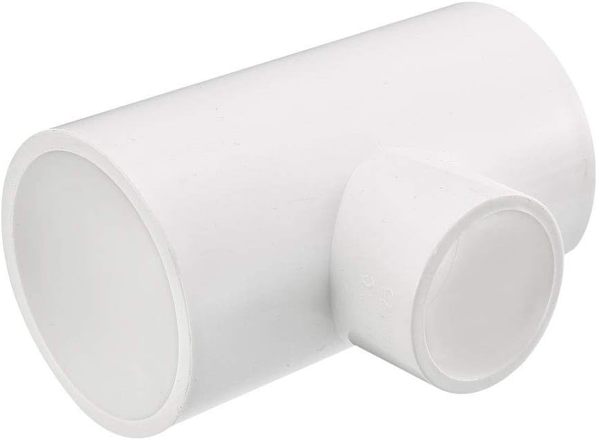 Amazon.com: uxcell 40mm X 40mmx 25mm Slip Reducing Tee PVC Pipe Fitting ...