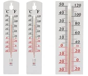 2 x fiXte Wall Thermometer Room Temperature Gauge Suitable for Indoor ...