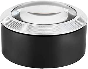 Amazon.com: Reading Magnifiers,5X Dome Magnifying Glass 3 LED Lighted ...
