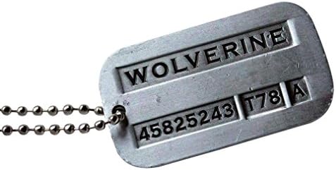 Tojwi Male Cool Kpop X-men Wolverine Necklace Vintage Weapon-X Dog Tags ...