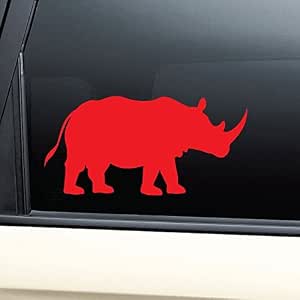 Amazon.com: Rhino Vinyl Decal Laptop Car Truck Bumper Window Sticker ...