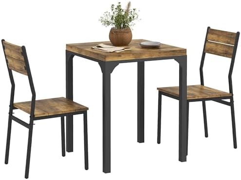 Amazon.com - AQIMUELE Small Dining Table Set for 2, Wood Small Kitchen ...