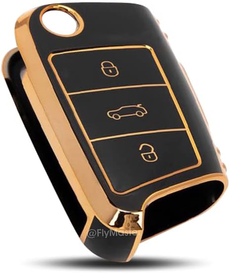 TPU Key Cover Compatible with VW & Skoda Jetta Slavia Kushaq Passat ...