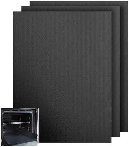 KitchenRaku Universal Oven Liners 32x50cm, Non-Stick and Heavy-Duty ...