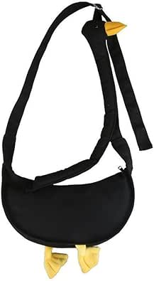 Silly Goose Bag, Funny Goose Canvas Shoulder Bag, Cute Goose Animal ...