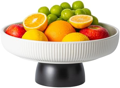 Amazon.com: JolieJulie Ceramic Fruit Bowl,11" Decorative Bowl with ...