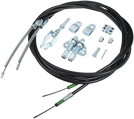 ACROPIX Universal Car Parking Brake Cable Kit Replacement Black - Pack ...
