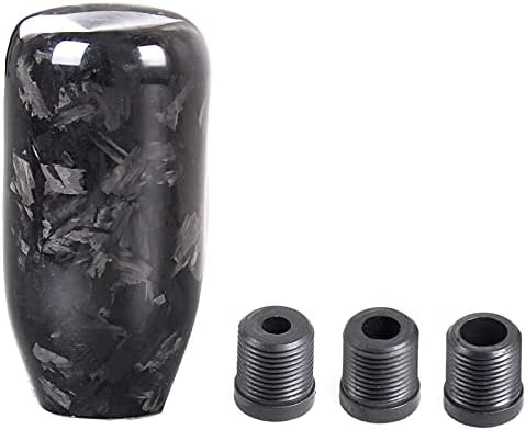 muge racing Universal Forged Carbon Fiber Gear Stick Shift Knob with 3 ...