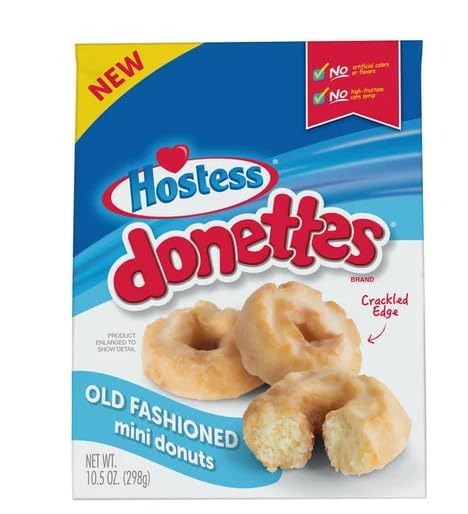 Amazon.com: Hostess Glazed Old Fashioned Mini Donettes | (1) 10.5 Ounce ...