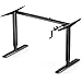 Deskfit Ergonomically height-adjustable desk, manual 2-fold telescopic ...