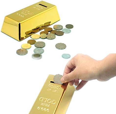 WINOMO Gold Ingot Box with Key and Lock (Golden) – TopToy
